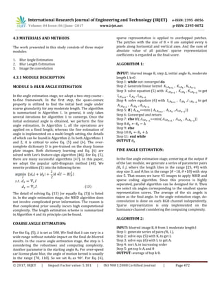 Deblurring of License Plate Image using Blur Kernel Estimation | PDF | Photo Editing Software ...