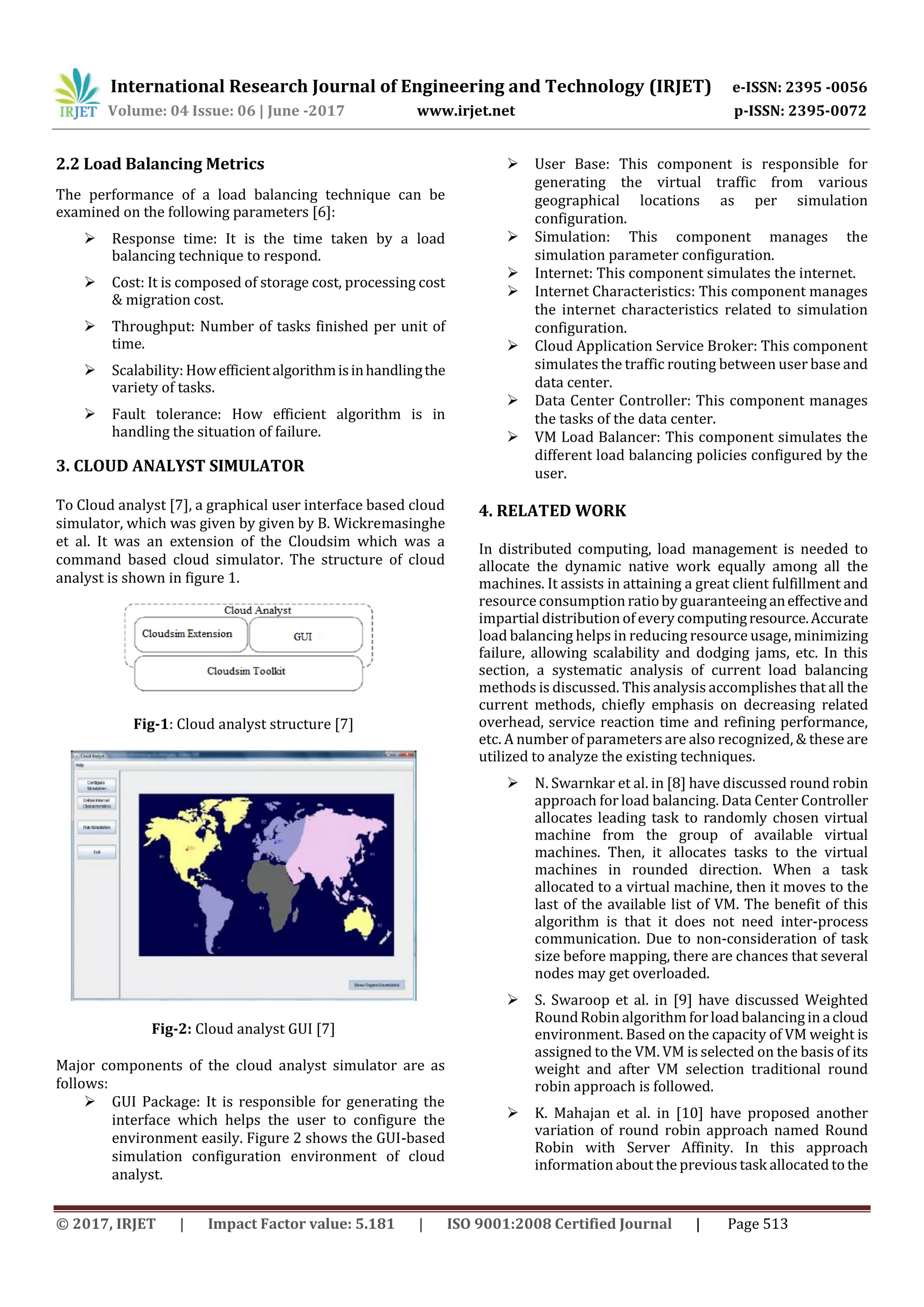 An Enhanced Throttled Load Balancing Approach for Cloud Environment | PDF