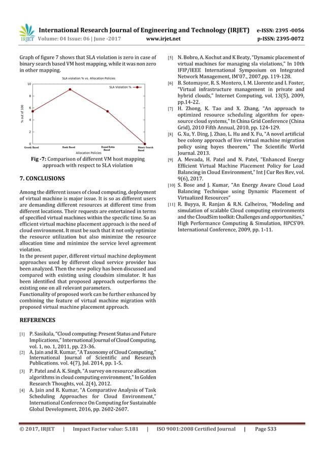 Load Balancing in Cloud Computing Through Virtual Machine Placement | PDF