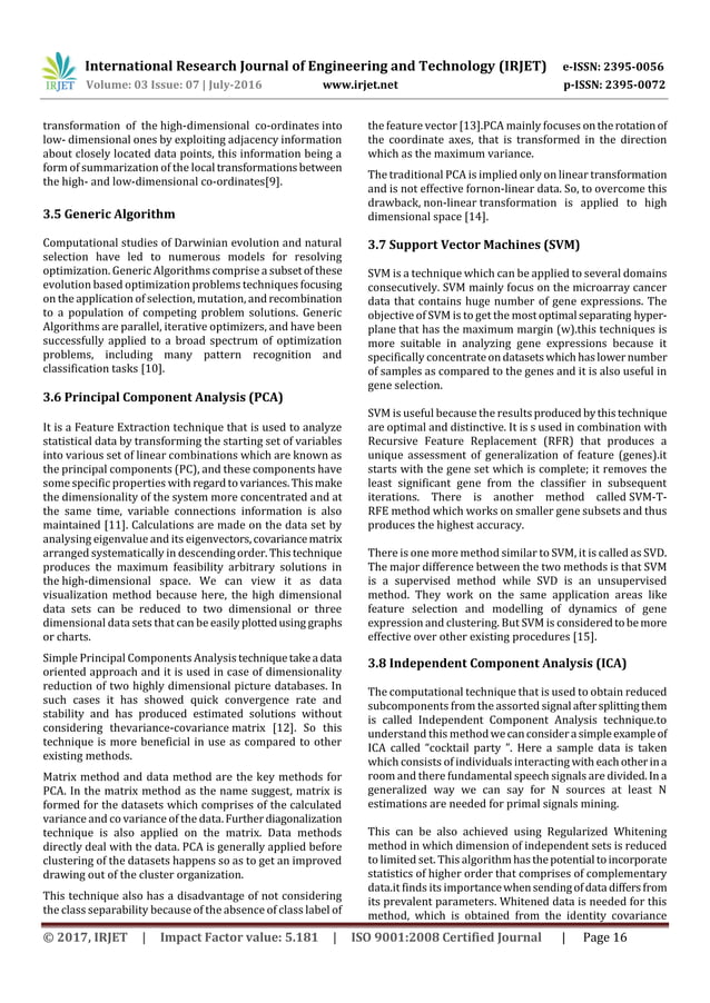 Survey On Feature Selection And Dimensionality Reduction Techniques Pdf