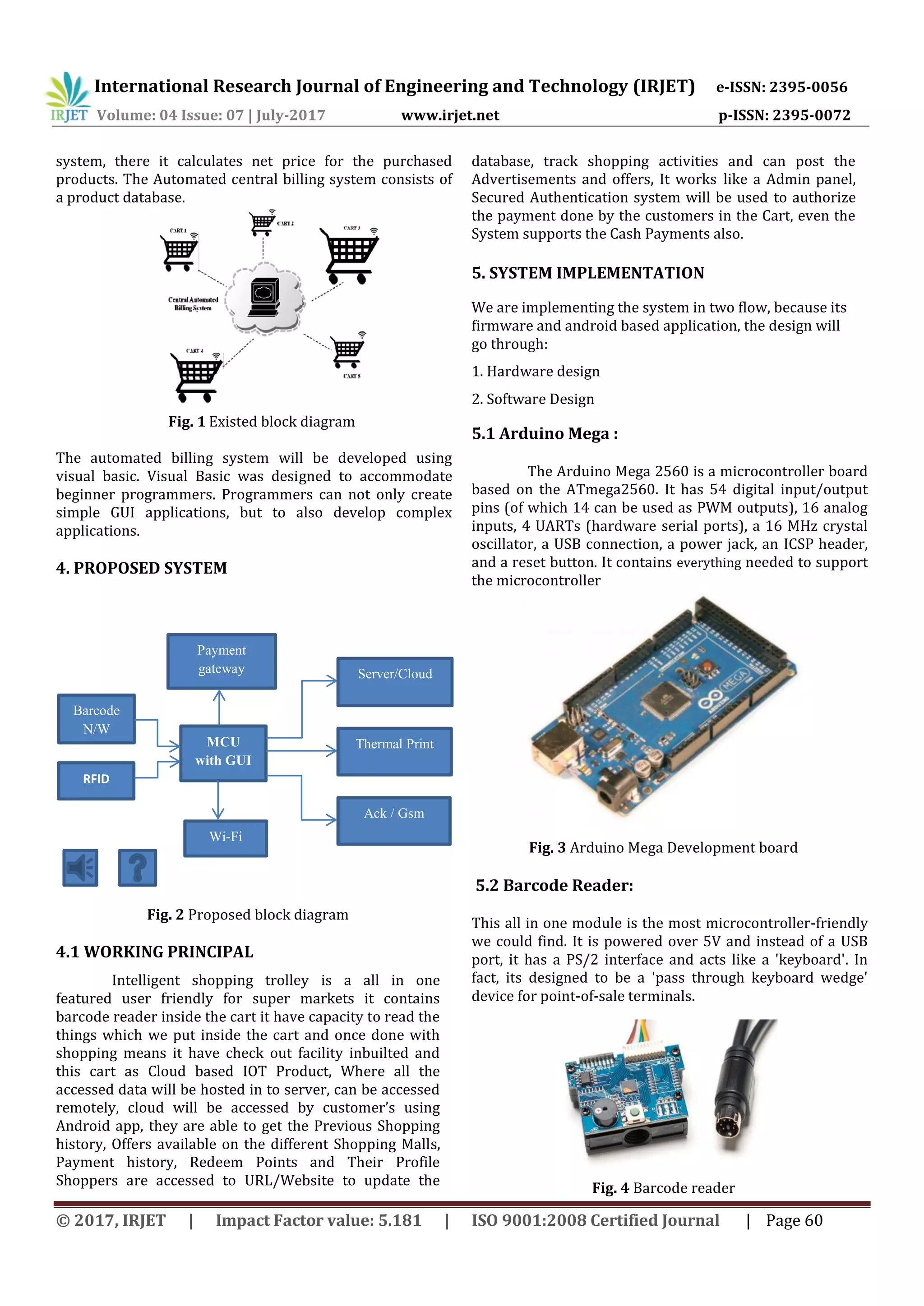 All-in-One Intelligent Shopping Trolley with Automatic Billing and ...