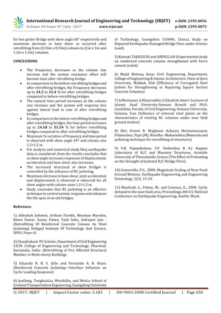 Influence of RC Jacketing on seismic vulnerability Bridges | PDF | Civil Engineering Industry ...