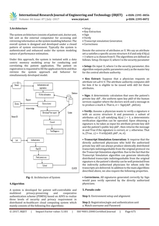 Patient Privacy Control for Health Care in Cloud Computing System | PDF | Cloud Computing | Internet
