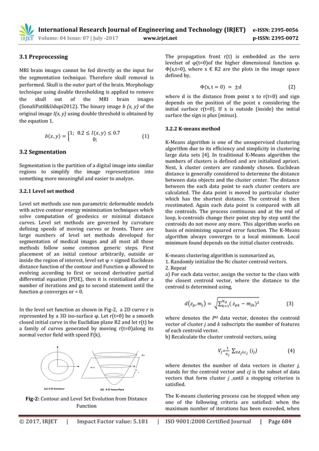 Segmentation and Classification of MRI Brain Tumor | PDF