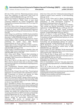 Enhancement of QOS in Cloud Front through Optimization of Video Transcoding for Adaptive ...