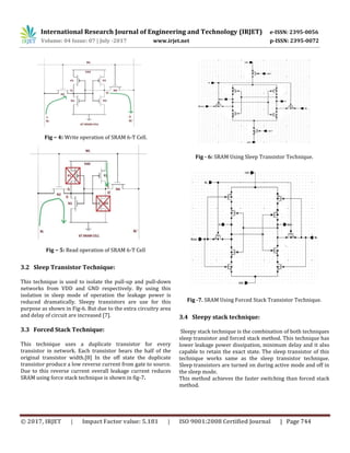 Different Leakage Power Reduction Techniques in SRAM Circuits : A State-of-the-Art Review | PDF