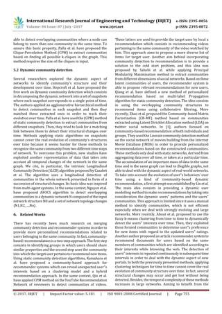 A Community Detection and Recommendation System | PDF