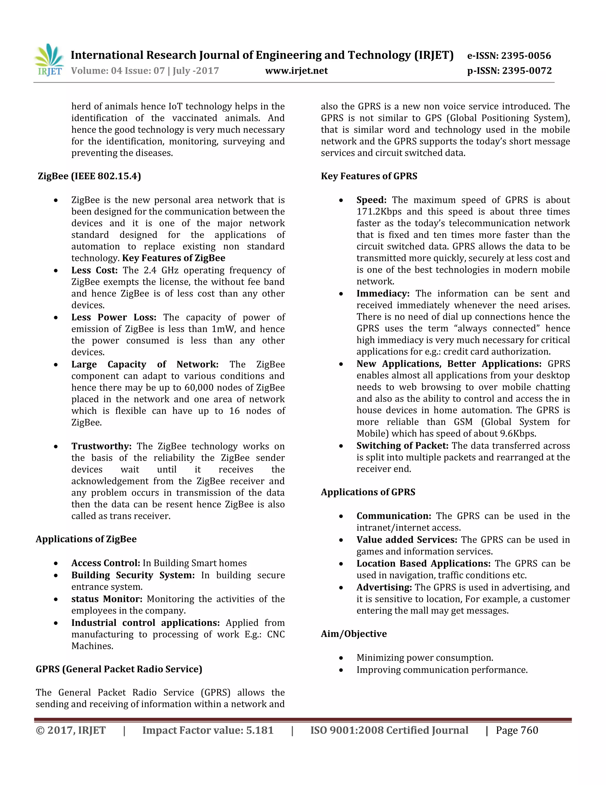 Control on Remote Sensing Network using Cloud Computing Services | PDF | Internet of Things ...