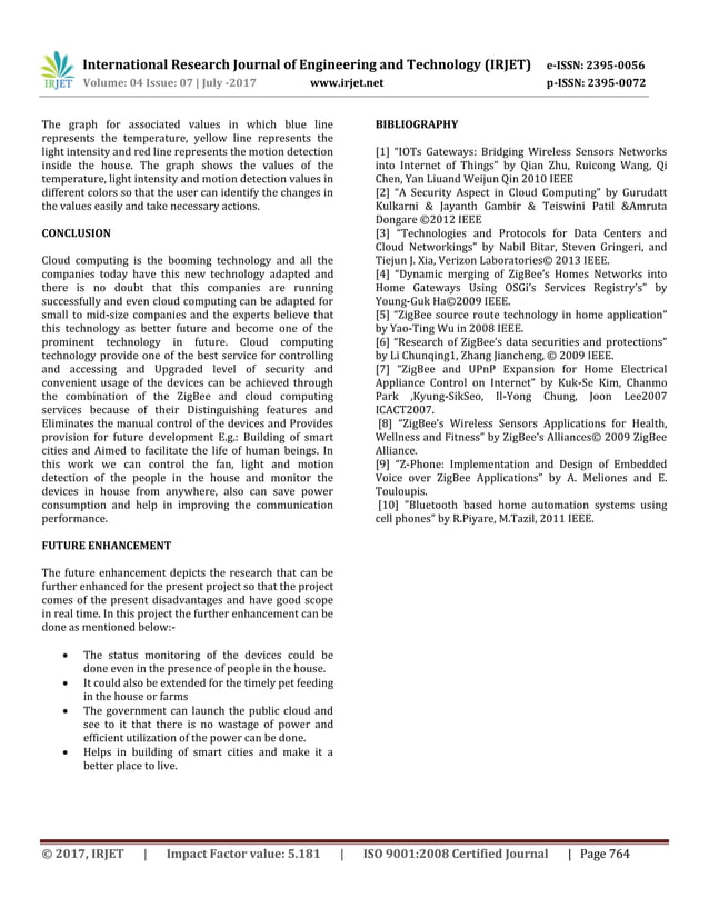 Control on Remote Sensing Network using Cloud Computing Services | PDF