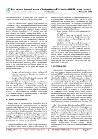 Energy Efficient Clustering Protocol for Wireless Sensor Networks using Particle Swarm ...