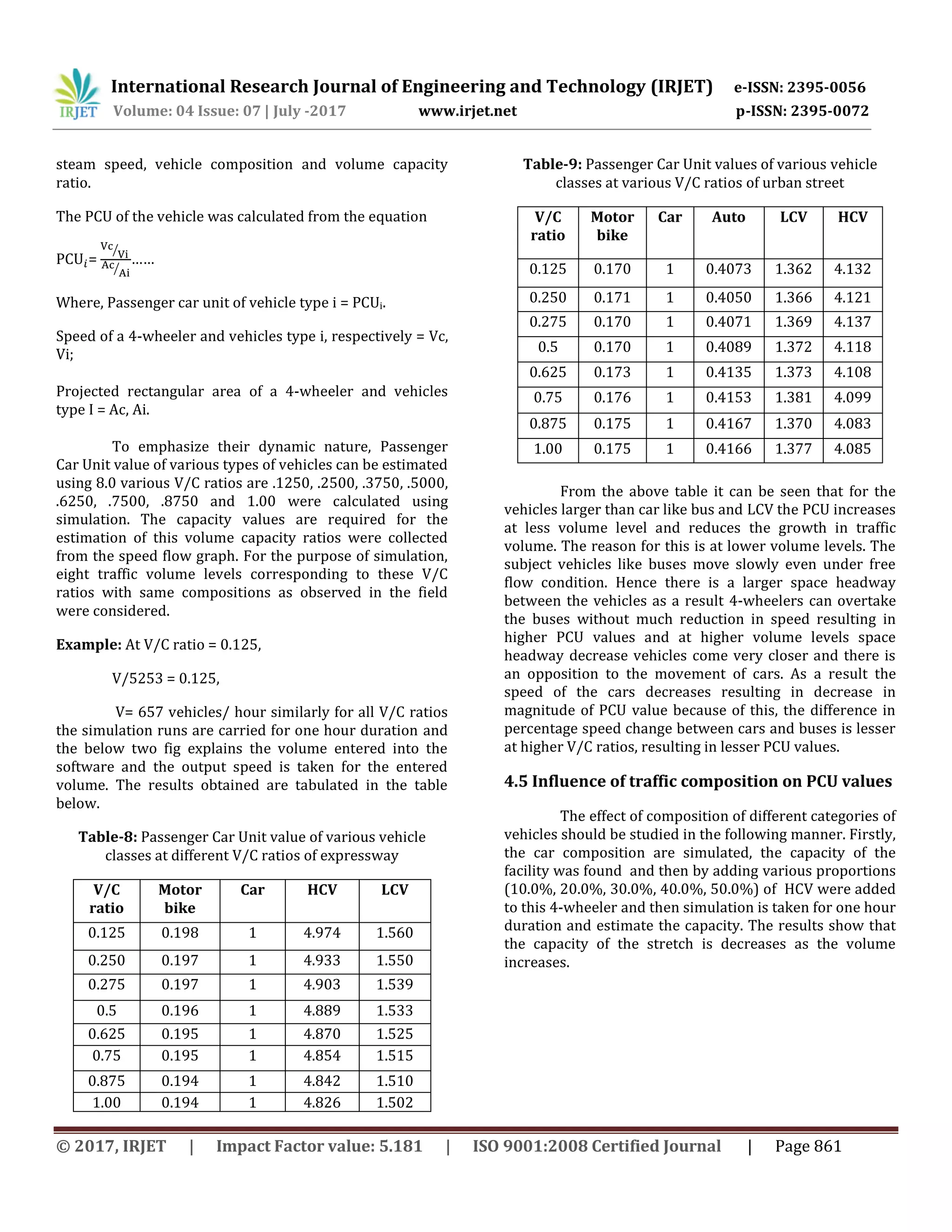 Modeling to Traffic Flow on Indian Expressway and Urban Mid-Block Section using Simulation ...
