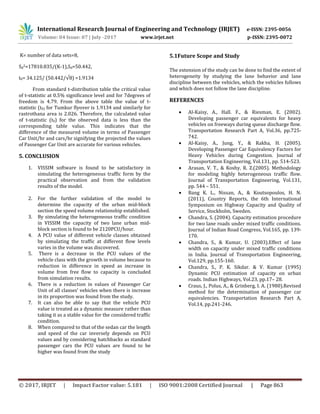Modeling to Traffic Flow on Indian Expressway and Urban Mid-Block Section using Simulation ...