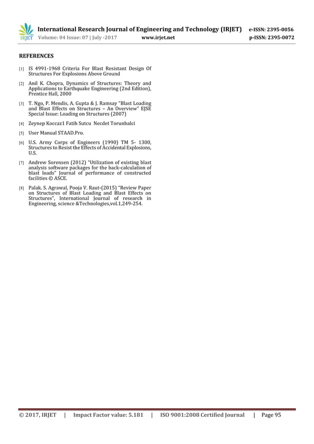 Study of Blast Analysis for Structural Building | PDF