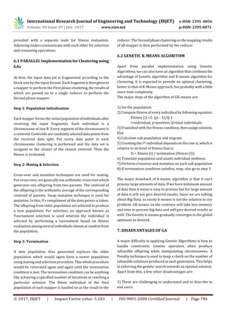 Mining Big Data using Genetic Algorithm | PDF