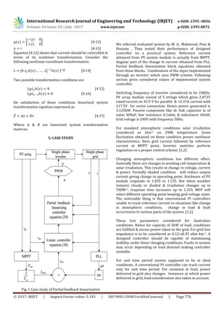 A New Simulation Modeling for Nonlinear Current Control in Single Phase Grid Connected PV System ...