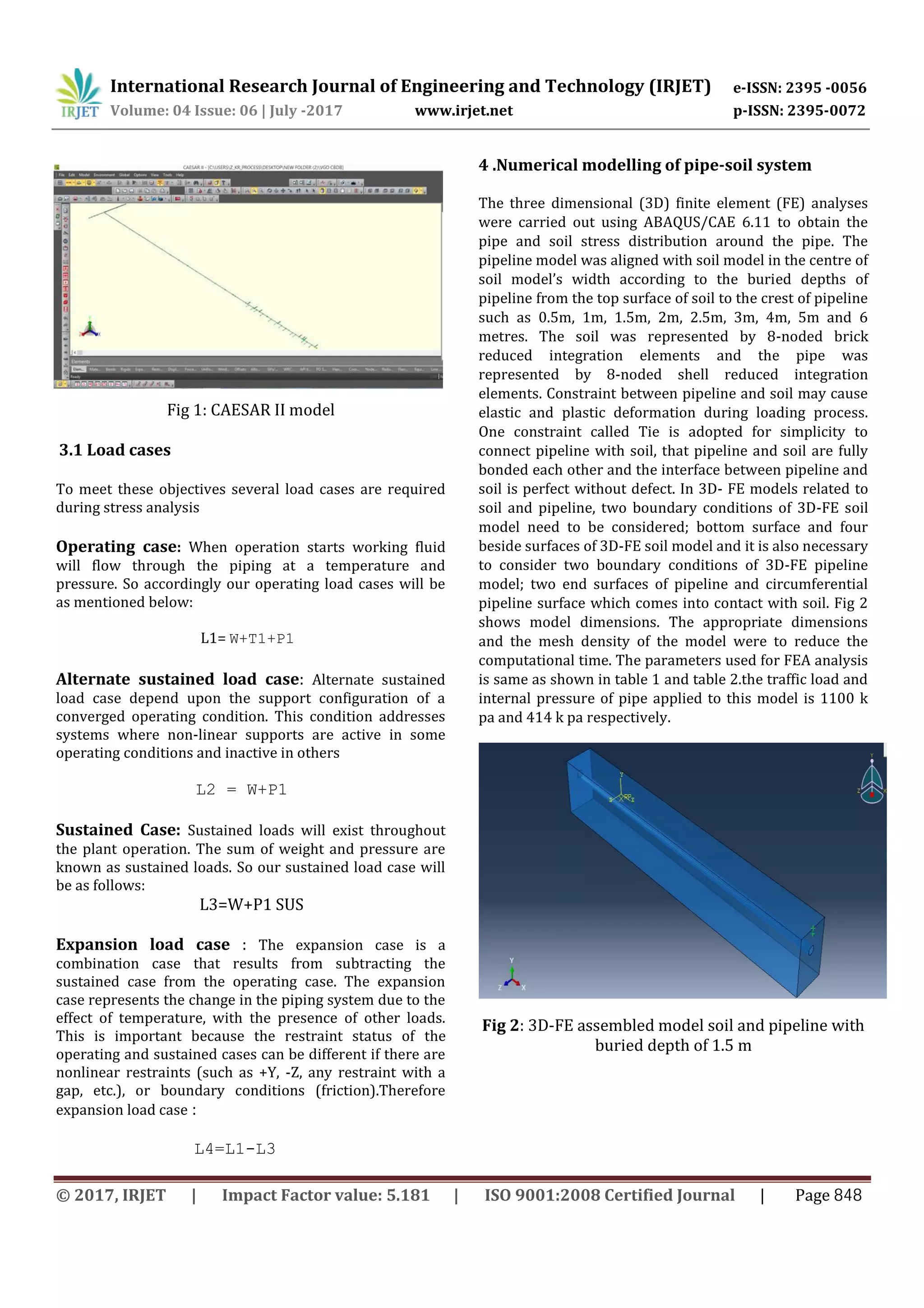 Stress Analysis of Buried Pipelines | PDF