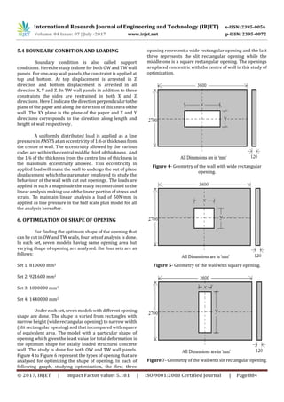 Optimum Shape of Cut-Out Opening on Concrete Structural Wall | PDF