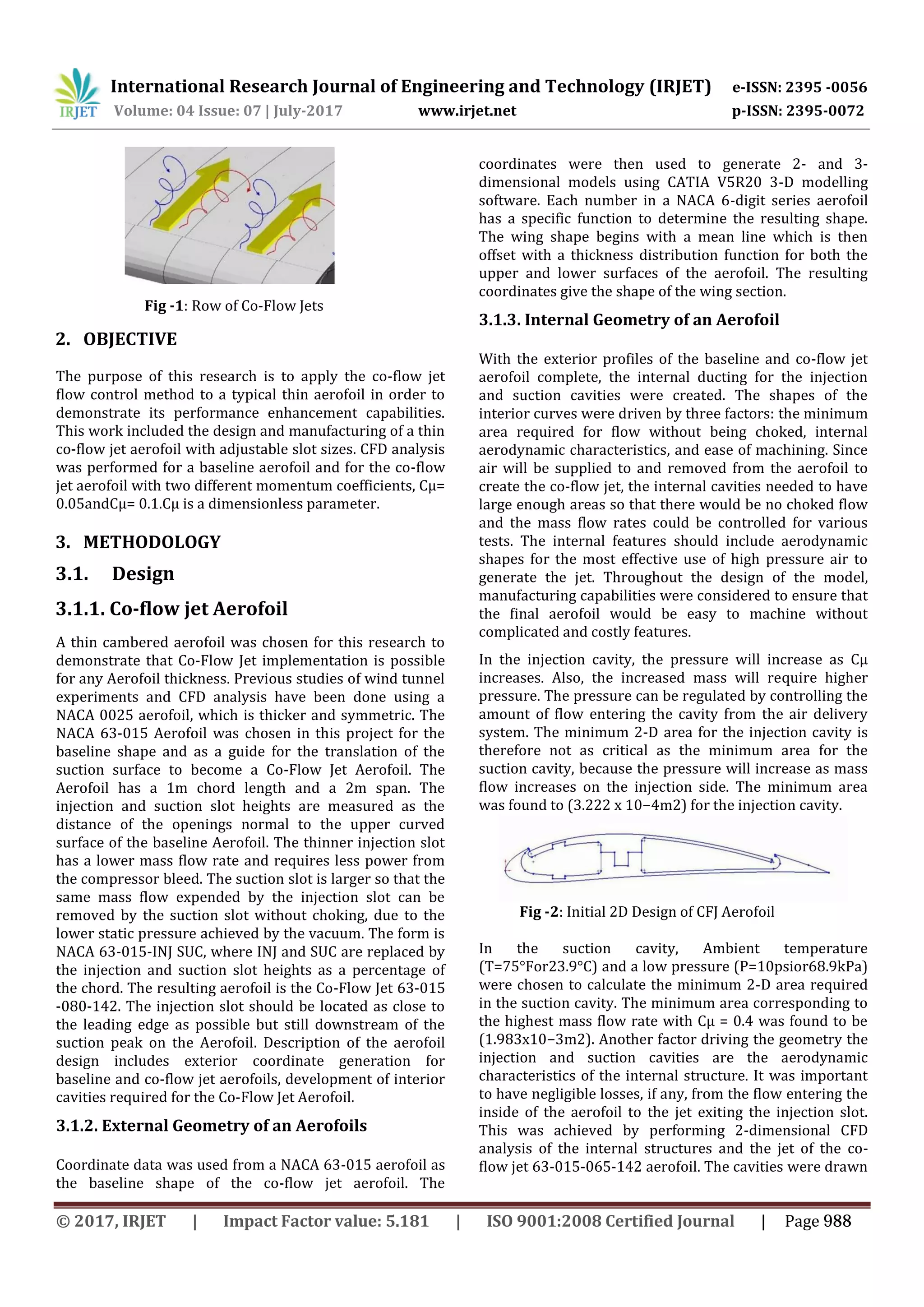 Aerodynamic Performance Analysis of a Co-Flow Jet Aerofoil using CFD | PDF
