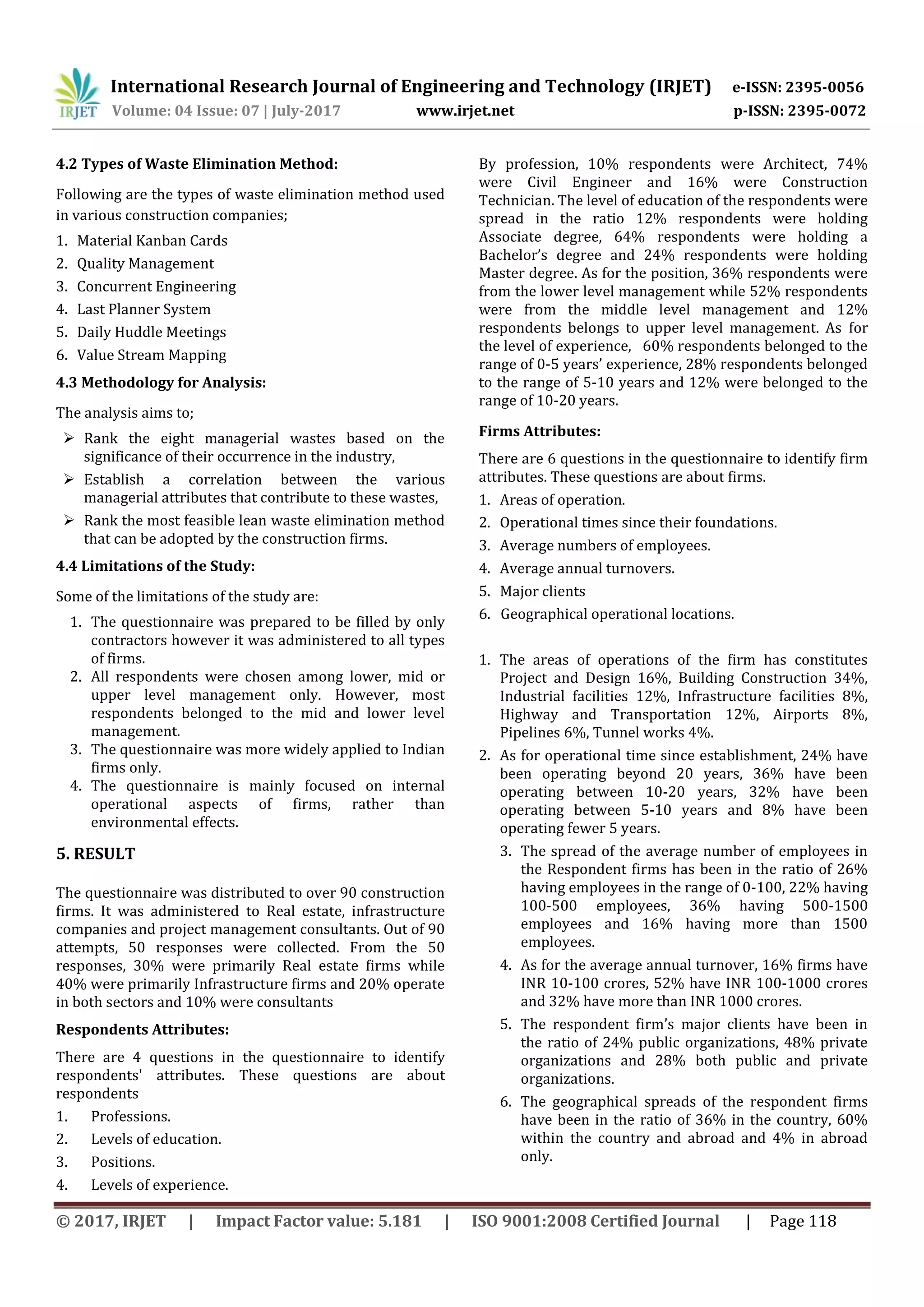 Lean Waste Assessment and Blue Print for Elimination of Waste Through ...