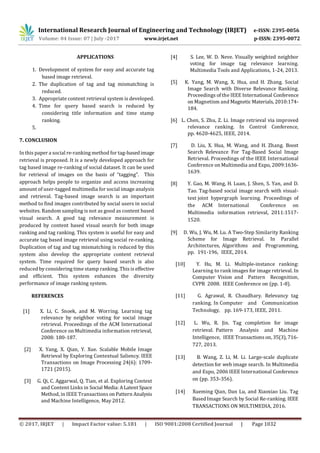 Social Re-Ranking using Tag Based Image Search | PDF