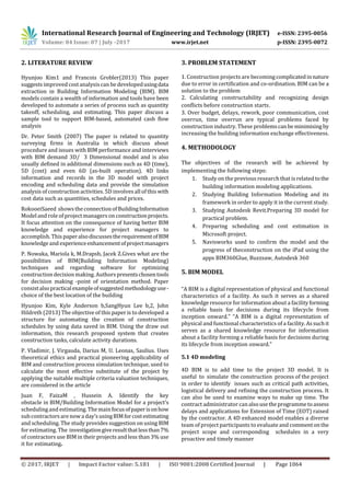 Application of BIM and Construction Process Simulation using 5D BIM for ...