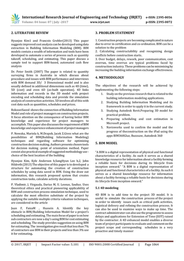 Application of BIM and Construction Process Simulation using 5D BIM for ...