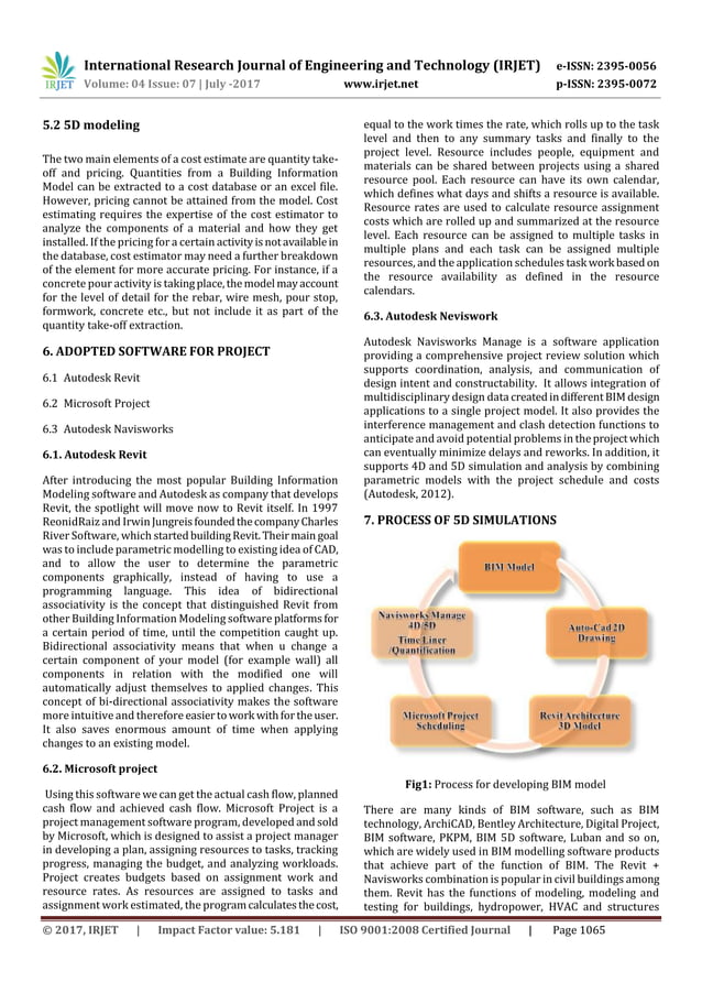 Application of BIM and Construction Process Simulation using 5D BIM for ...
