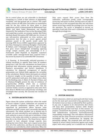 Privacy Preserving in Authentication Protocol for Shared Authority Based Cloud Computing | PDF
