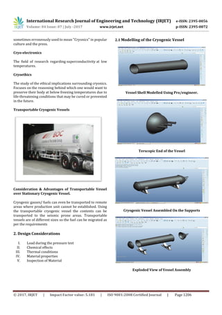 Design and Analysis of Large Transportable Vacuum Insulated Cryogenic ...
