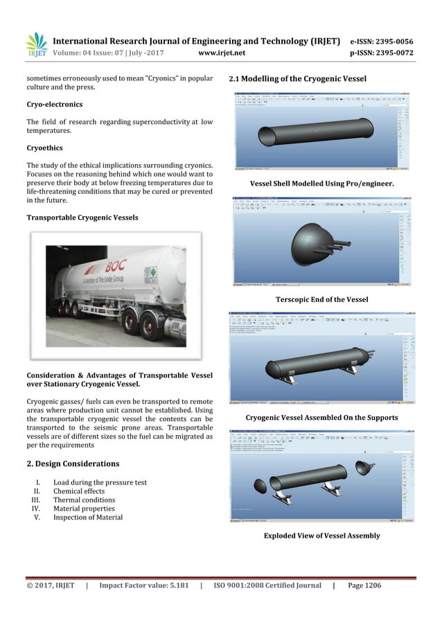 Design and Analysis of Large Transportable Vacuum Insulated Cryogenic ...