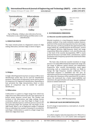 Accurate Analysis on Hybrid DWT and SVD Based Digital Watermarking for Fingerprint Security | PDF