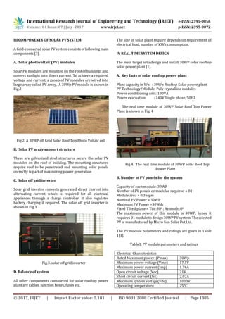Real Time Monitoring and Simulation Analysis of 30WP off Grid Solar ...