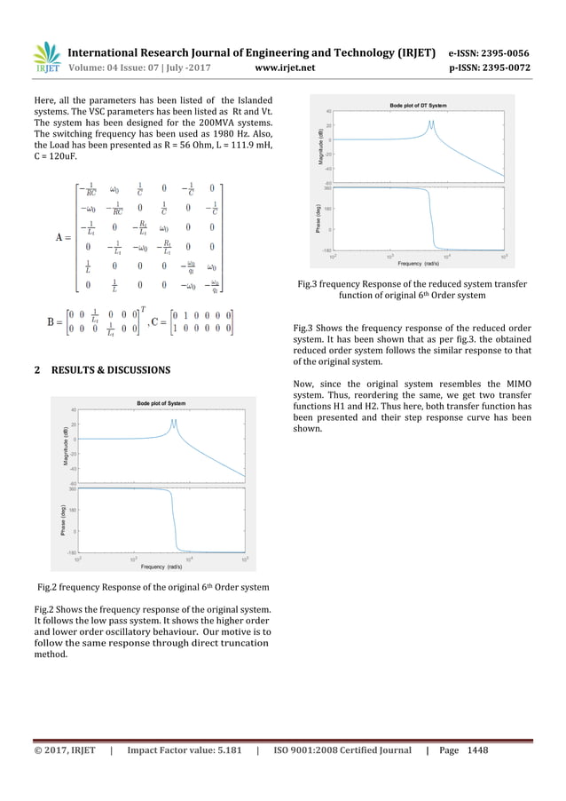 Model Order Reduction Of An Islanded Microgrid Using Single Perturbation Direct Truncation And