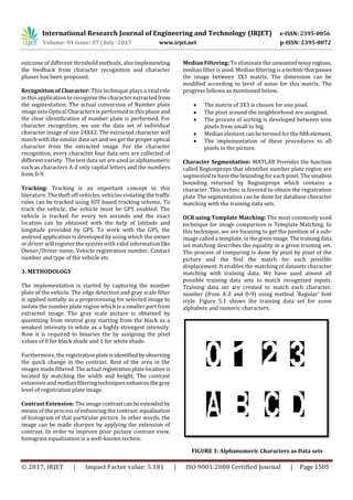 Automatic Number Plate Recognition and IoT Based Vehicle Tracking | PDF