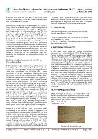 Optimization of Process Parameters of Direct Evaporative Cooling using Khus Material by Taguchi ...
