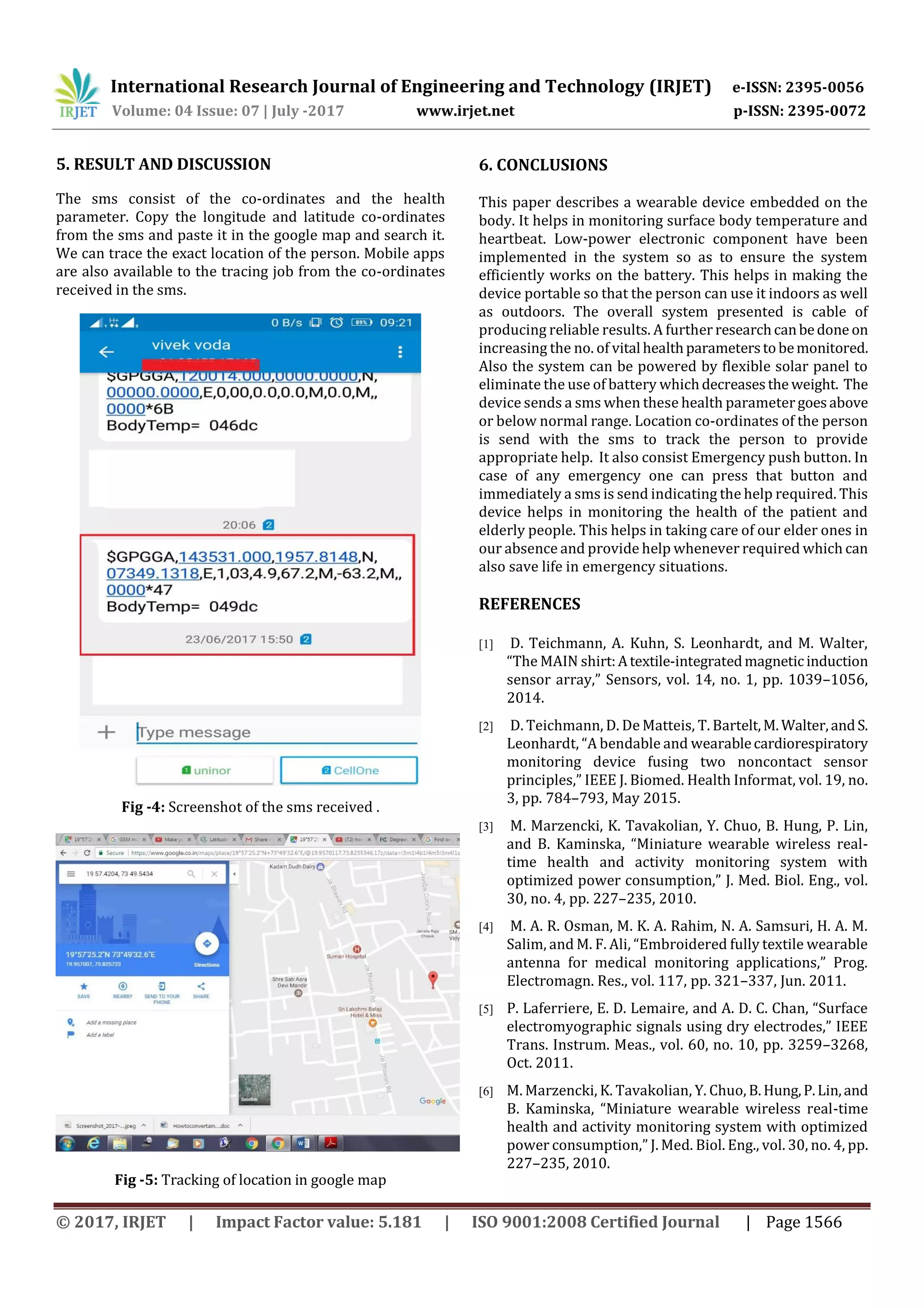 Wearable System for Vital Signs Measurement | PDF