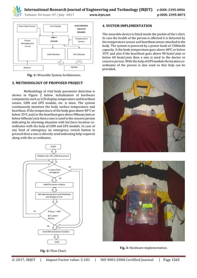 Wearable System for Vital Signs Measurement | PDF