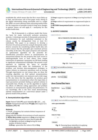 Privacy Preserving for Mobile Health Data | PDF