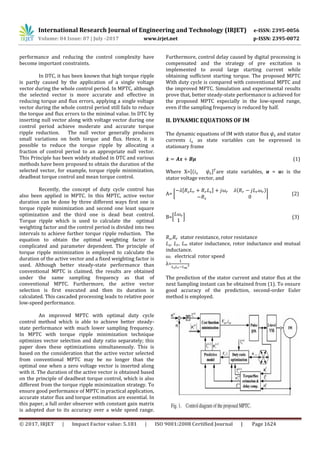 Performance Improvement with Model Predictive Torque Control of IM ...