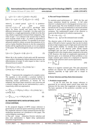 Performance Improvement with Model Predictive Torque Control of IM Drives using Optimal Duty ...