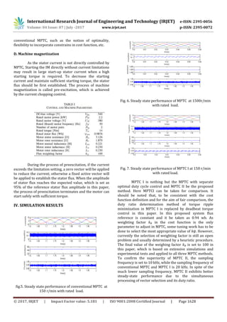 Performance Improvement with Model Predictive Torque Control of IM Drives using Optimal Duty ...