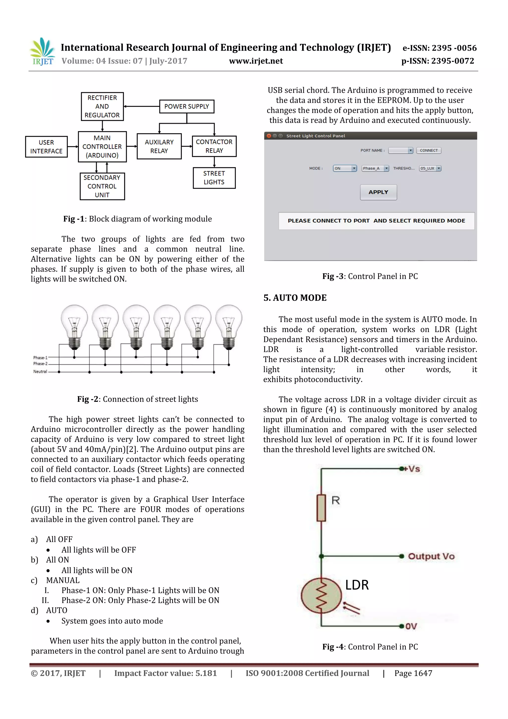 Automatic Street Light Operating System | PDF