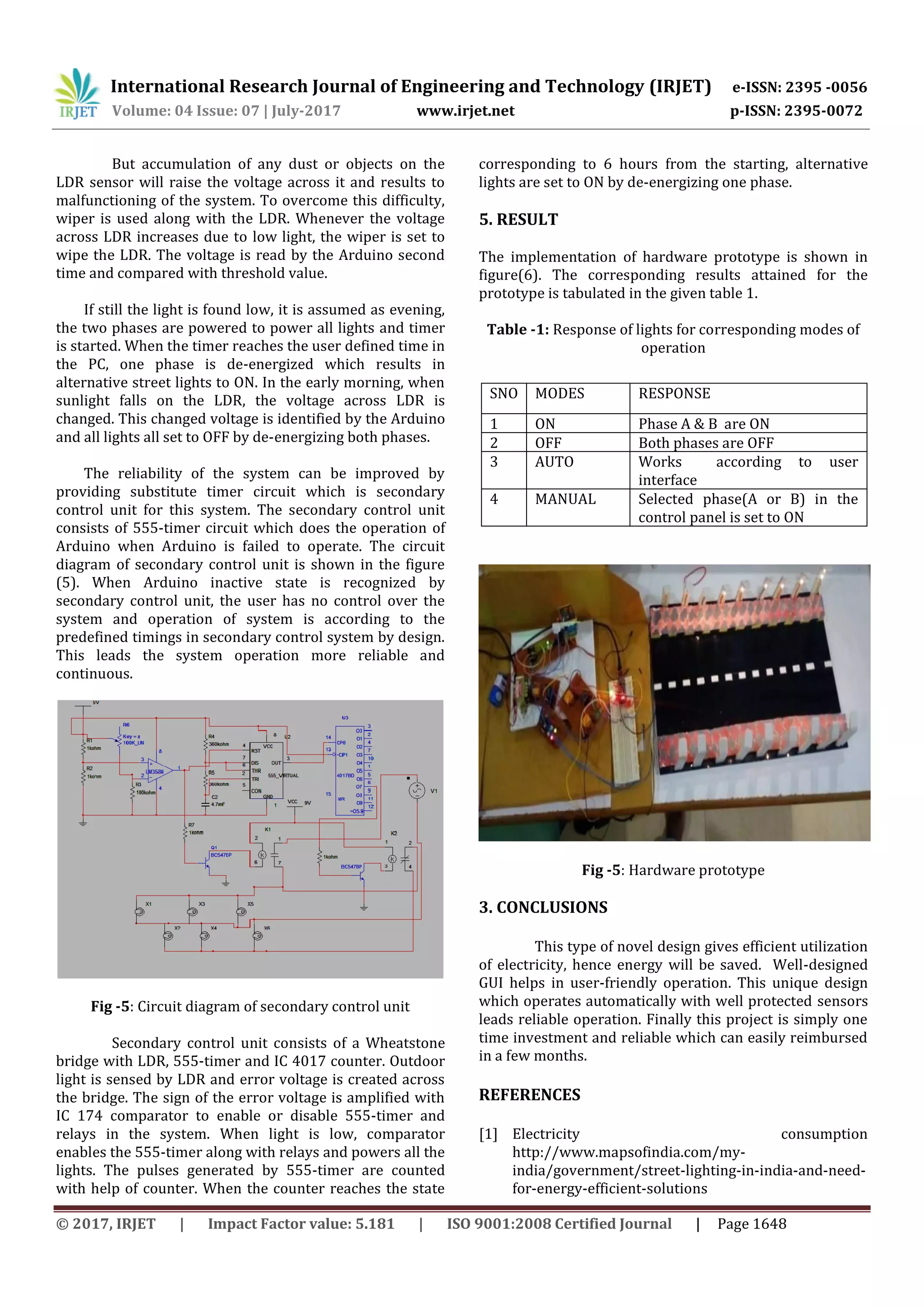 Automatic Street Light Operating System | PDF