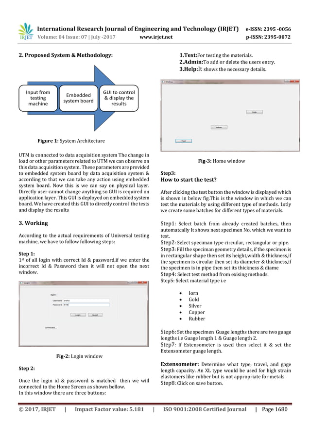 Graphical user Interface for Universal Testing Machine using Qt | PDF