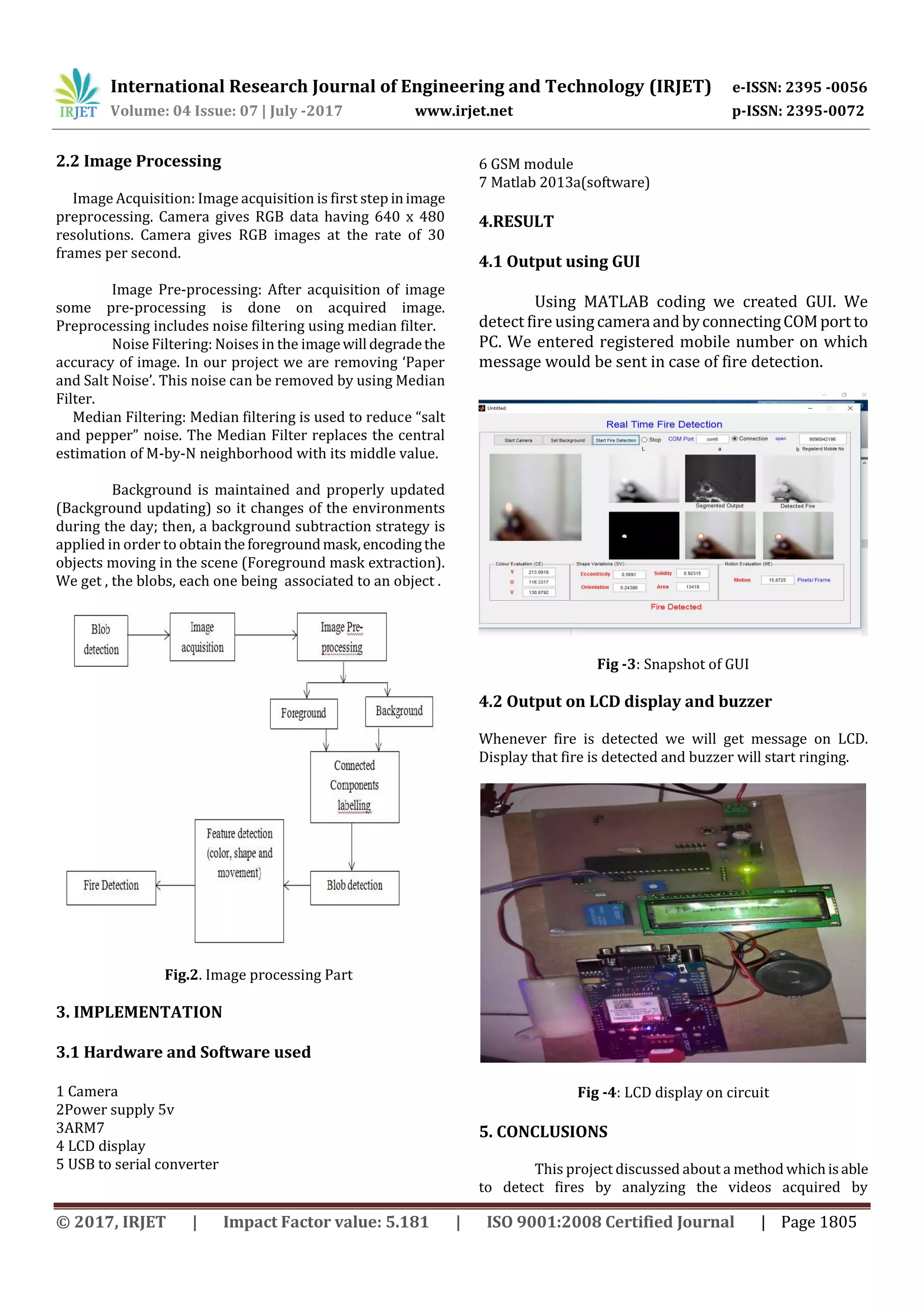 Fire Detection Based On Color Shape And Motion Pdf