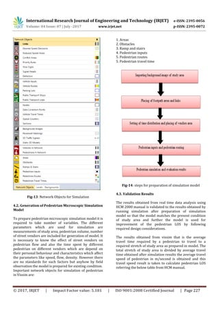Study of Pedestrian Level of Service by Micro- Simulation using VISSIM | PDF | Business and Finance