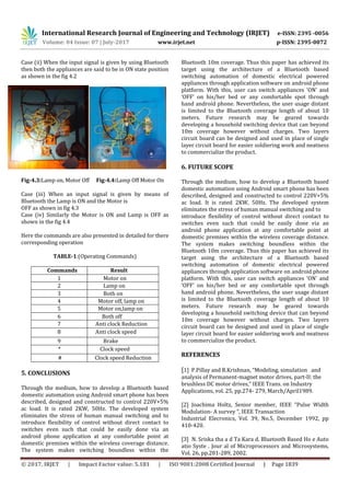 Implementation and Controlling of Electrical Appliances by using ...