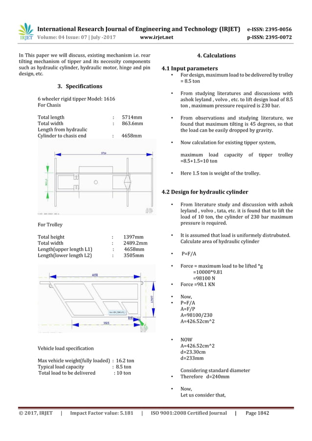 Development Of Tipper Unloading Mechanism | PDF | Weightlifting | Sports