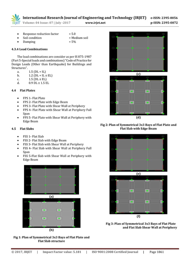 Seismic Performance of Flat Slab Structures Under Static and Dynamic Loads | PDF