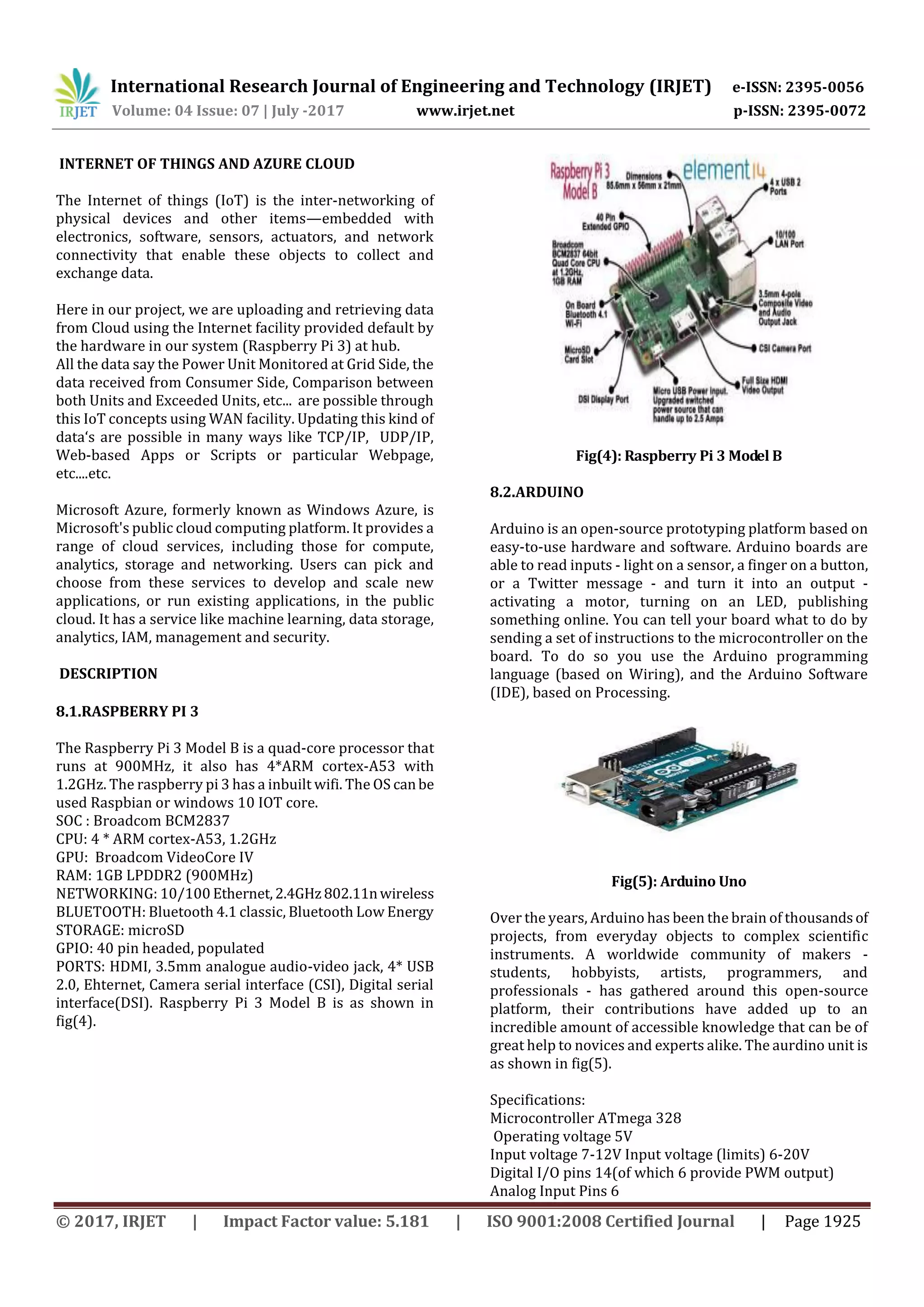 IoT Based Control and Monitoring of Smart Grid and Power Theft Detection by Locating Area | PDF